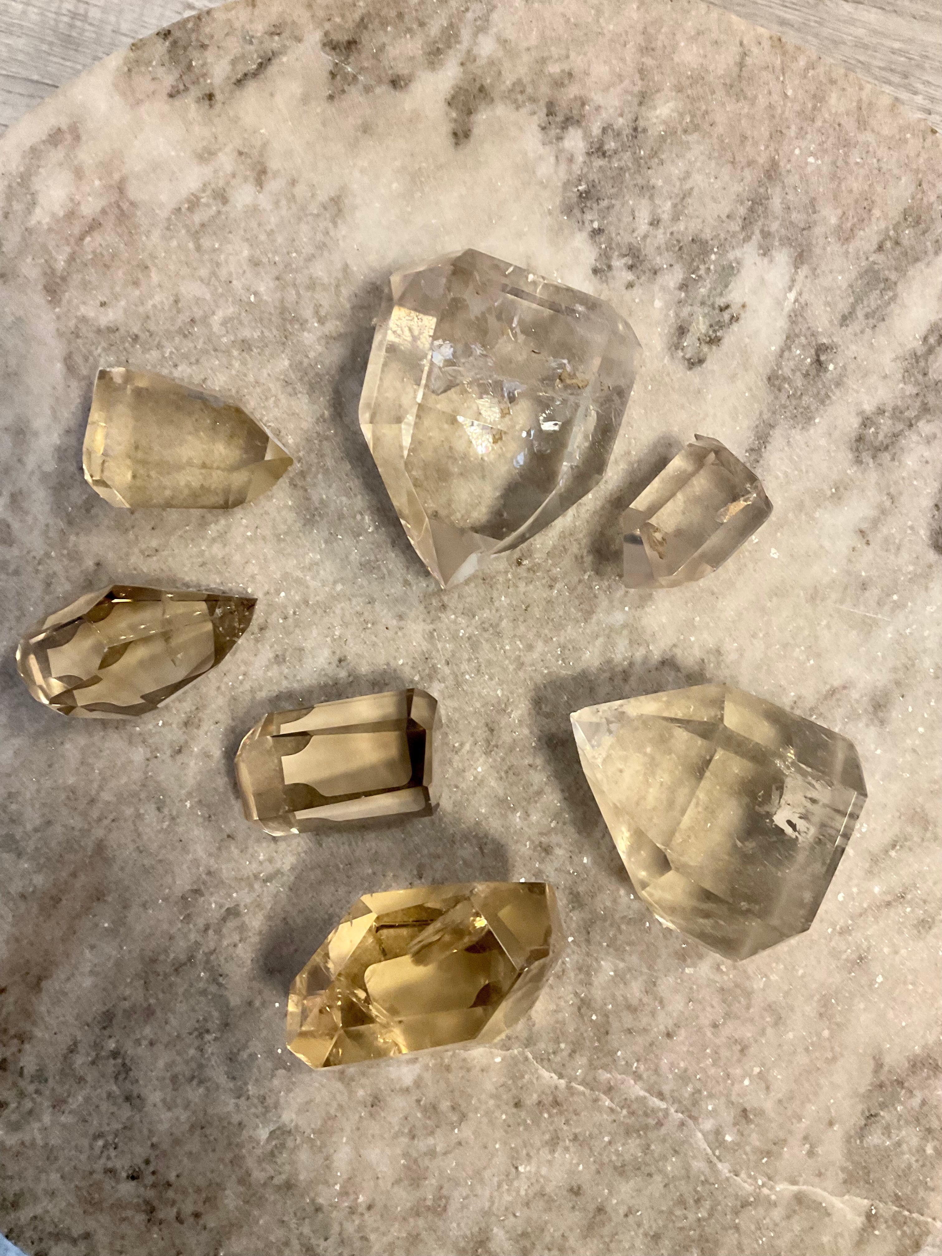 Natural Citrine Faceted Freeform- Abundance, Wealth, Prosperity, Perso ...