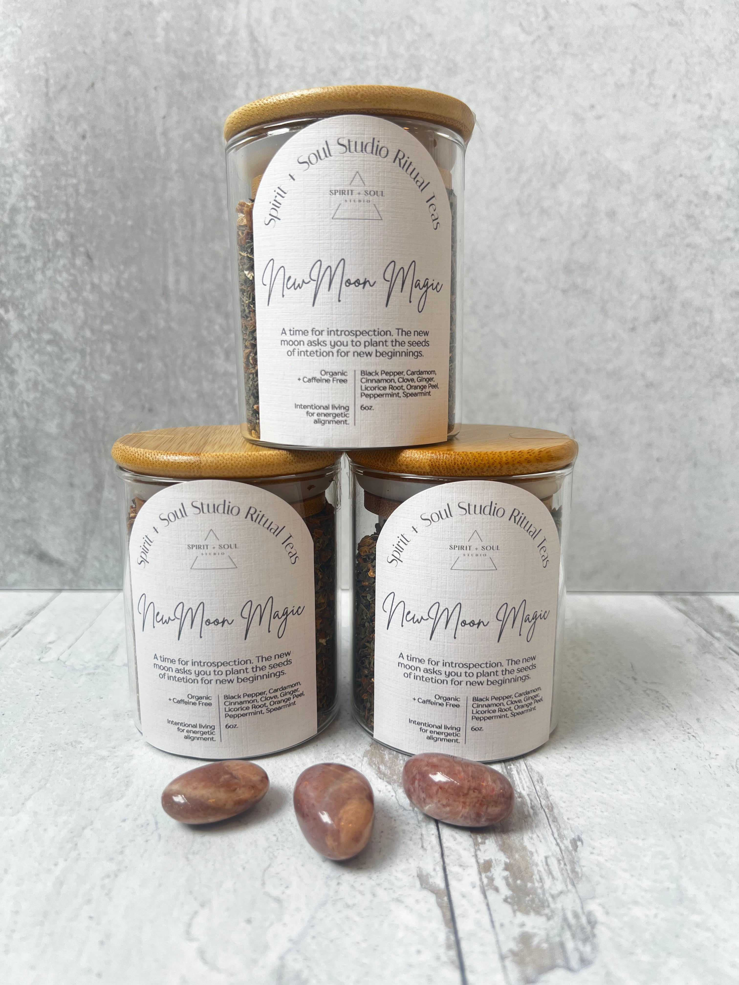 New Moon Ritual Tea by Spirit + Soul Studio