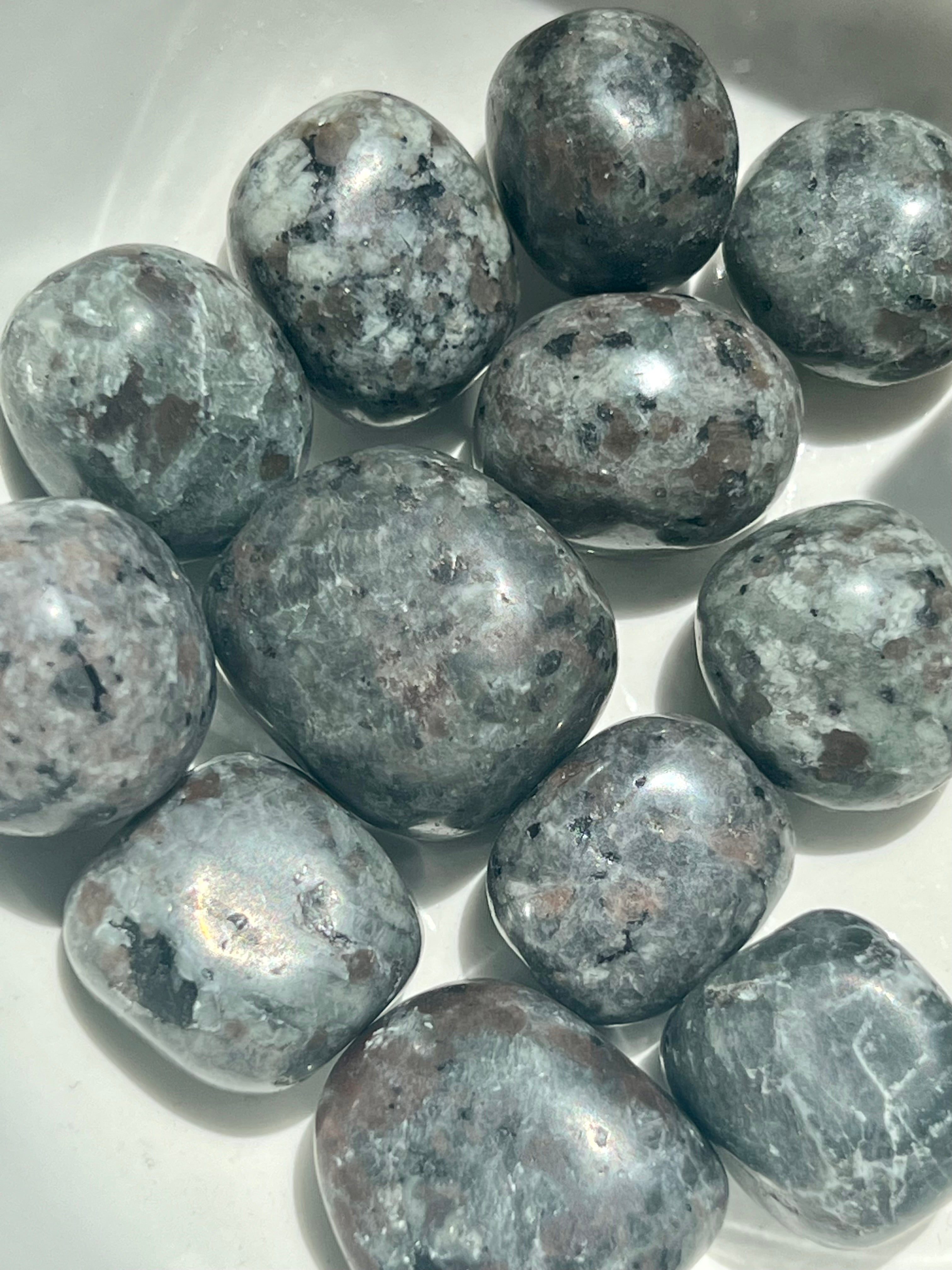 Yooperlite/Flame Stone Tumbled Pocket Stone- Intuition, Truth, Self-Ac ...