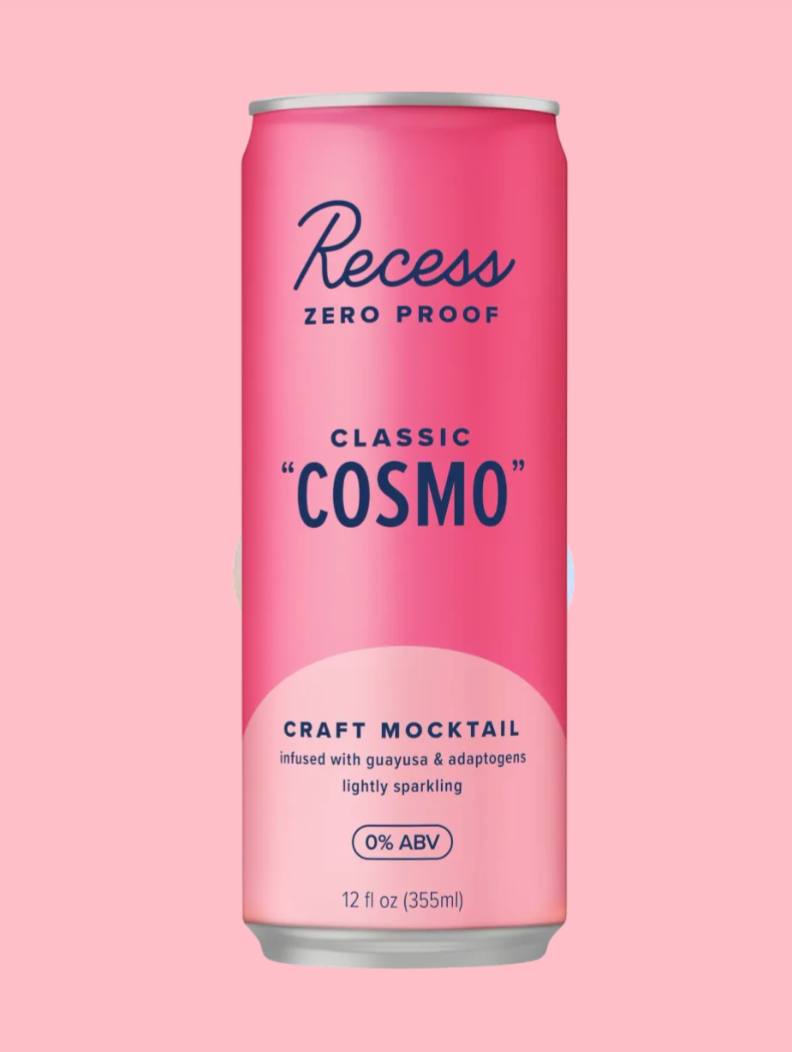 Recess Classic "Cosmo" Zero Proof- Alcohol Free Craft Mocktail – Spirit ...