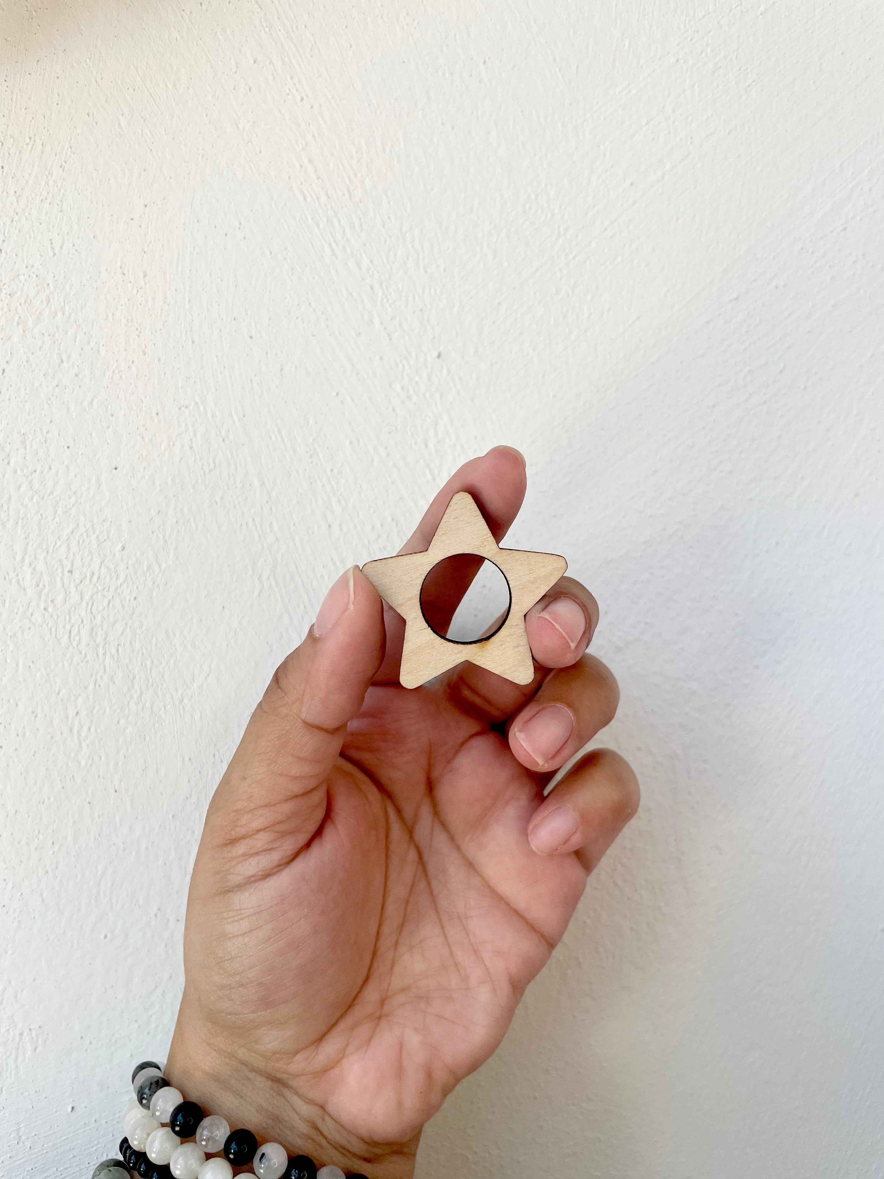 Wood Star Sphere Stand – Spirit + Soul Studio